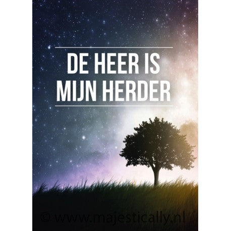 Poster A4 De Heer is mijn Herder – Christelijke Boekwinkel Evita